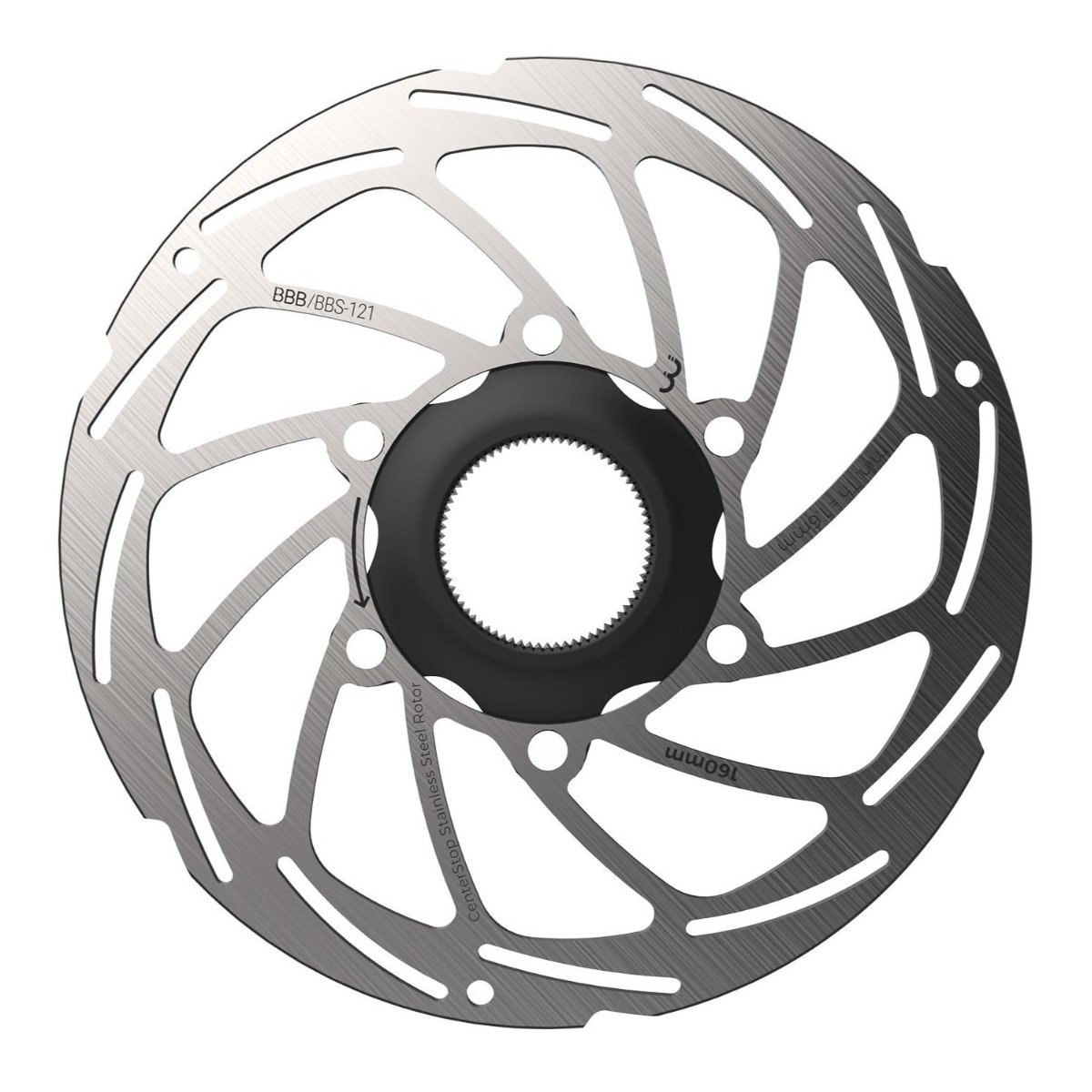 BBB BBS-121 PowerStop - Bremseskive til centerlock - 160 mm. - 360Bikeparts.dk